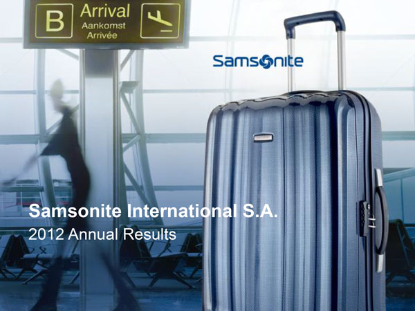 Samsonite: Investor Relations - Presentations & Webcasts